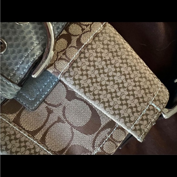 Coach | Bags | Authentic Coach Purse Multi Monogram Print With Pale ...